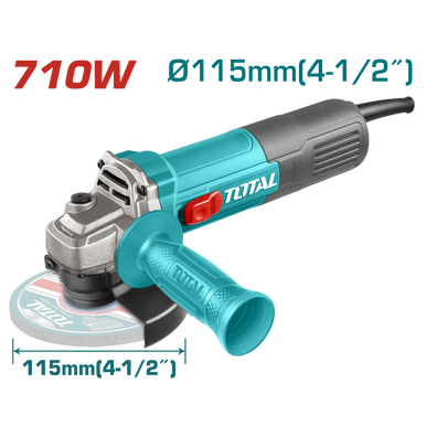 ANGLE GRINDER TOTAL 4 1/2" UTG10711576 710W - A. Ally & Sons