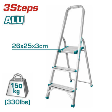 LADDER 3 STEP ALUMINIUM TOTAL THLAD06031 - A. Ally & Sons