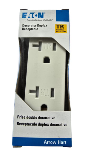 POINT DUPLEX OUTLET DECORA 20AMPS 125V TR EATON - A. Ally & Sons