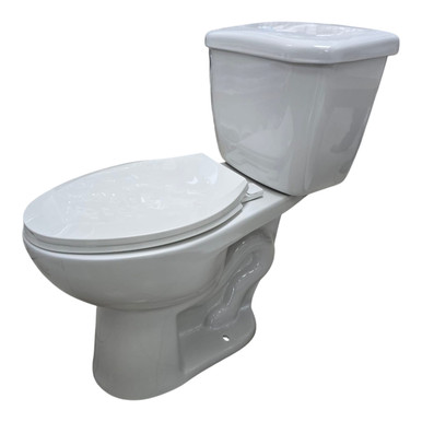 TOILET SET BISMAN S TRAP CLOSED COUPLED WHITE ELONGATED LEVER FLUSH ...