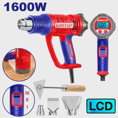 HEAT GUN EMTOP ULHGN16056 1600W - A. Ally & Sons