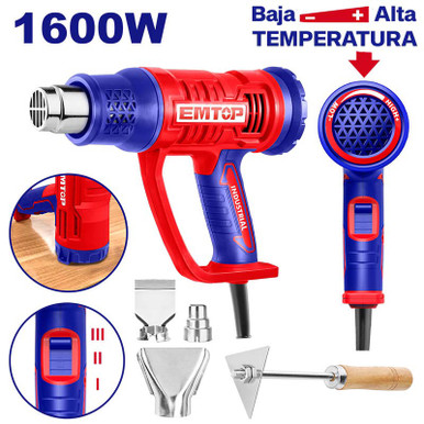 HEAT GUN EMTOP ULHGN16045 1600W - A. Ally & Sons