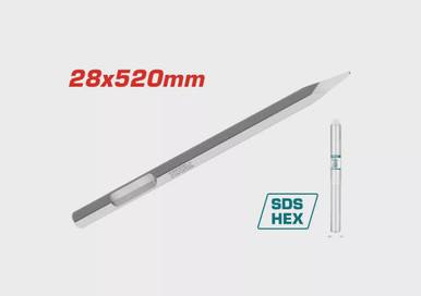BIT JACK HAMMER TOTAL TAC15342811 SDS HEX TIP CHISEL - A. Ally & Sons