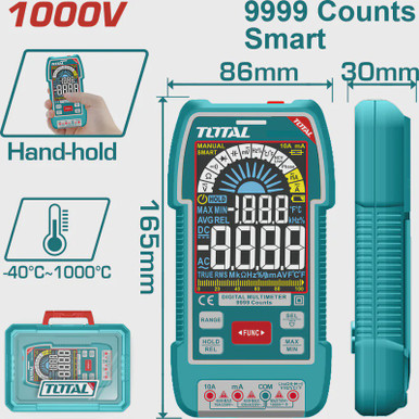 MULTIMETER TOTAL TMT5110004 DIGITAL 1000V - A. Ally & Sons