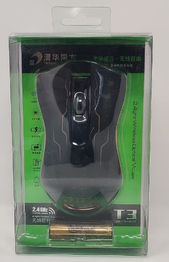 COMPUTER MOUSE CORDLESS T3 TSINGHUA TONGFANG OPTICAL 2.4GHZ GB/T 26245 ...