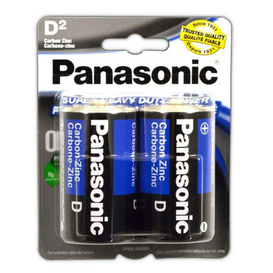 BATTERY PANASONIC SIZE D HEAVY DUTY X 2PC PK - A. Ally & Sons