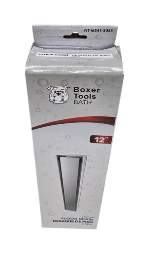 FLOOR DRAIN METAL BOXER TOOLS 12" LINEAR STAINLESS STEEL NT16541-30SS ...
