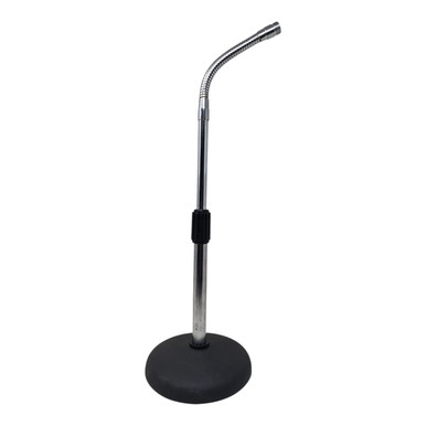 MICROPHONE STAND SMALL TABLE TOP I-MS31C-1 ROUND BASE WITH FLEX TOP - A ...