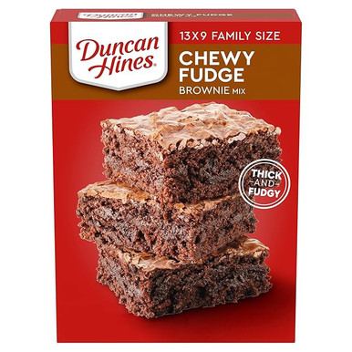 Brownie Mix Duncan Hines Chewy Fudge / Milk Chocolate 18oz - A. Ally & Sons