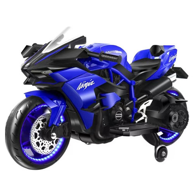 TOY RIDE ON MOTORCYCLE ZXC-GFH2RBL BLUE - A. Ally & Sons