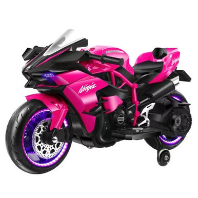 TOY RIDE ON MOTORCYCLE ZXC-GFH2RPK PINK - A. Ally & Sons