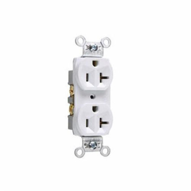 POINT DUPLEX OUTLET 20AMPS 125V LEGRAND CR20-W WHITE - A. Ally & Sons