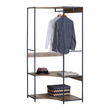 CLOTHES RACK WARDROBE STEEL FRAME 31.5" X 31.5" X 69" MUTBERG HAS ...