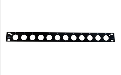 CONSOLE RACK PLATE RP-1U-12CH-AL AUDIO EQUIPMENT RACK WITH ROLL AUDIO ...