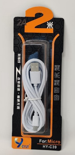 CABLE USB HEYU HY-C39 2M 2A MICRO 3.0 - A. Ally & Sons