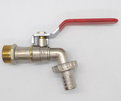 BIB CORK W/LEVER 3/4" RED BRASS THREAD - A. Ally & Sons