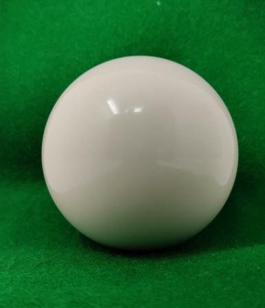 POOL BALL WHITE OVERSIZE 2 3/8" BILLIARDS - A. Ally & Sons