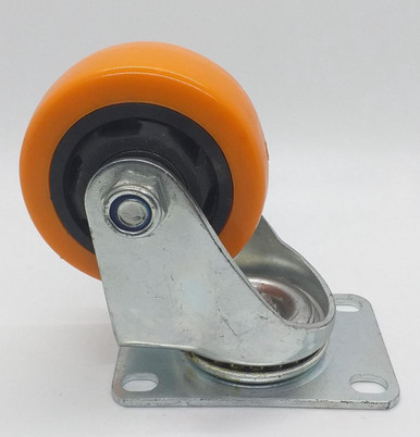 WHEEL COASTER 3" SWIVEL ORANGE 75X32 - A. Ally & Sons