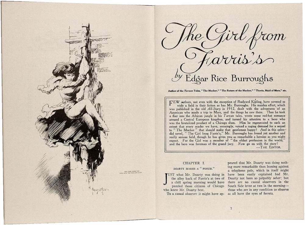 BURROUGHS, Edgar Rice. The Girl From Farris's. (AUTHORIZED FIRST ...