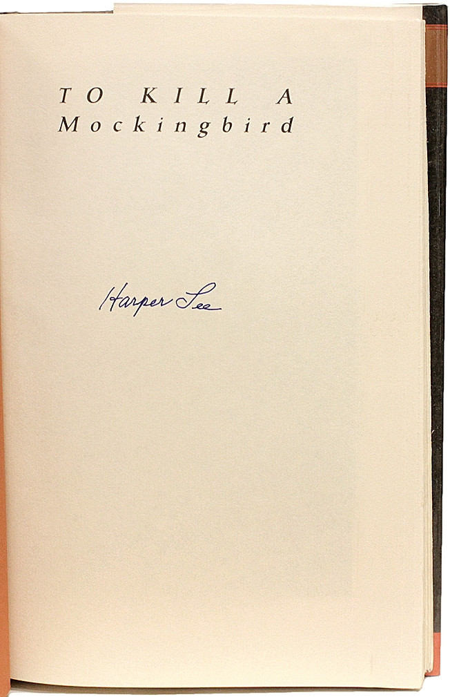 LEE, Harper. To Kill A Mockingbird. (SIGNED - 40th ANNIVERSARY EDITION ...
