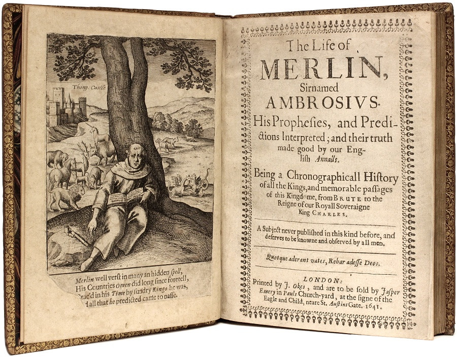 HEYWOOD, Thomas. Life of Merlin, sirnamed Ambrosius His Prophecies, and ...