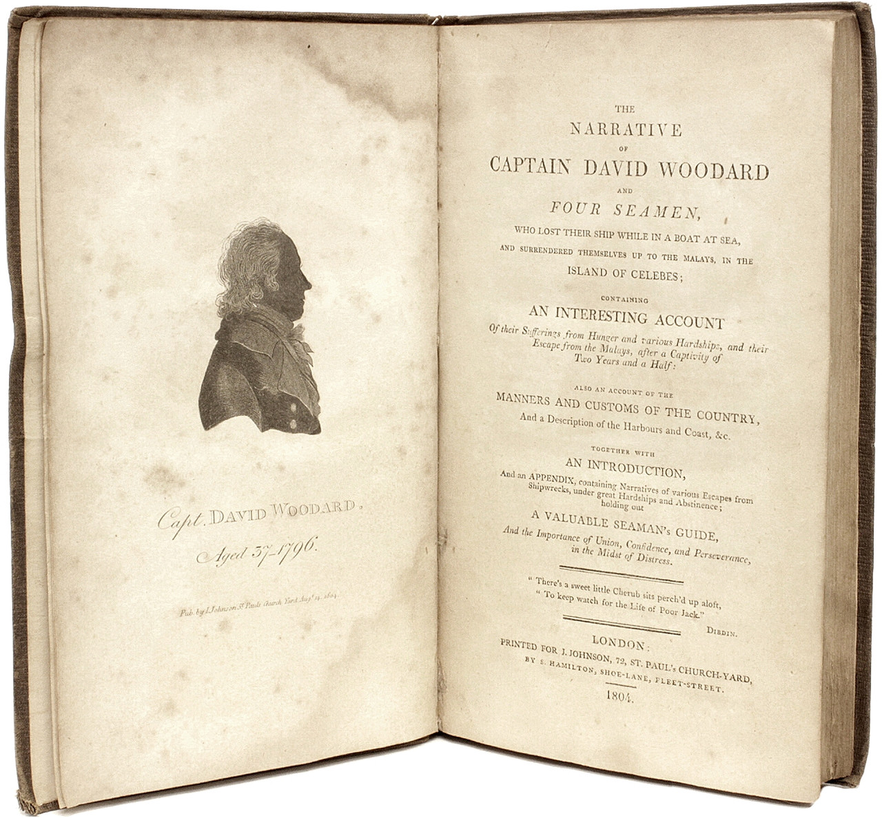 WOODARD, David. The Narrative of Captain David Woodard and Four seamen ...