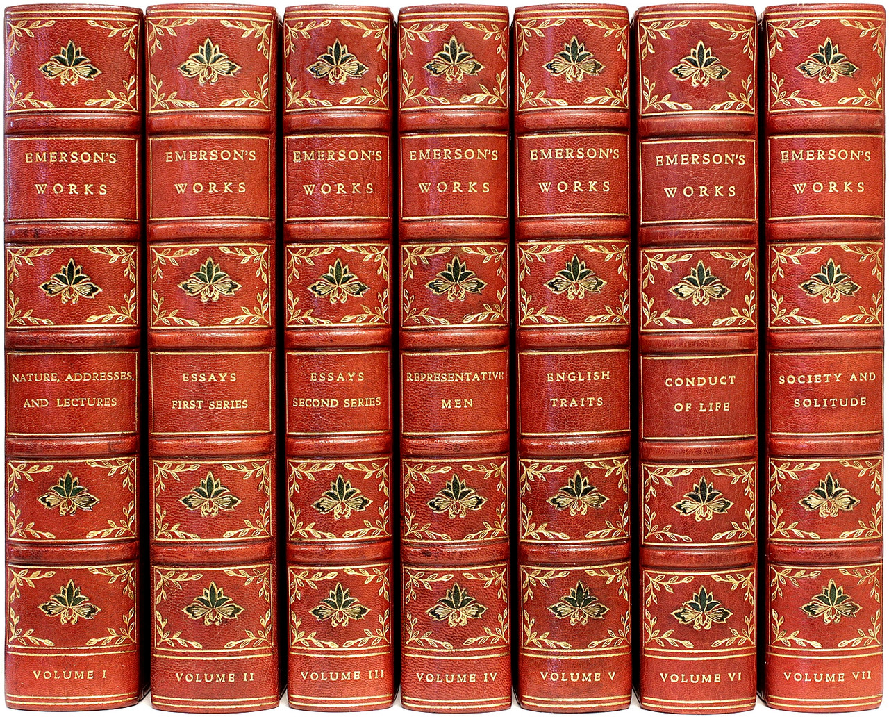 EMERSON, Ralph Waldo. The Complete Works of Ralph Waldo Emerson. (14 ...