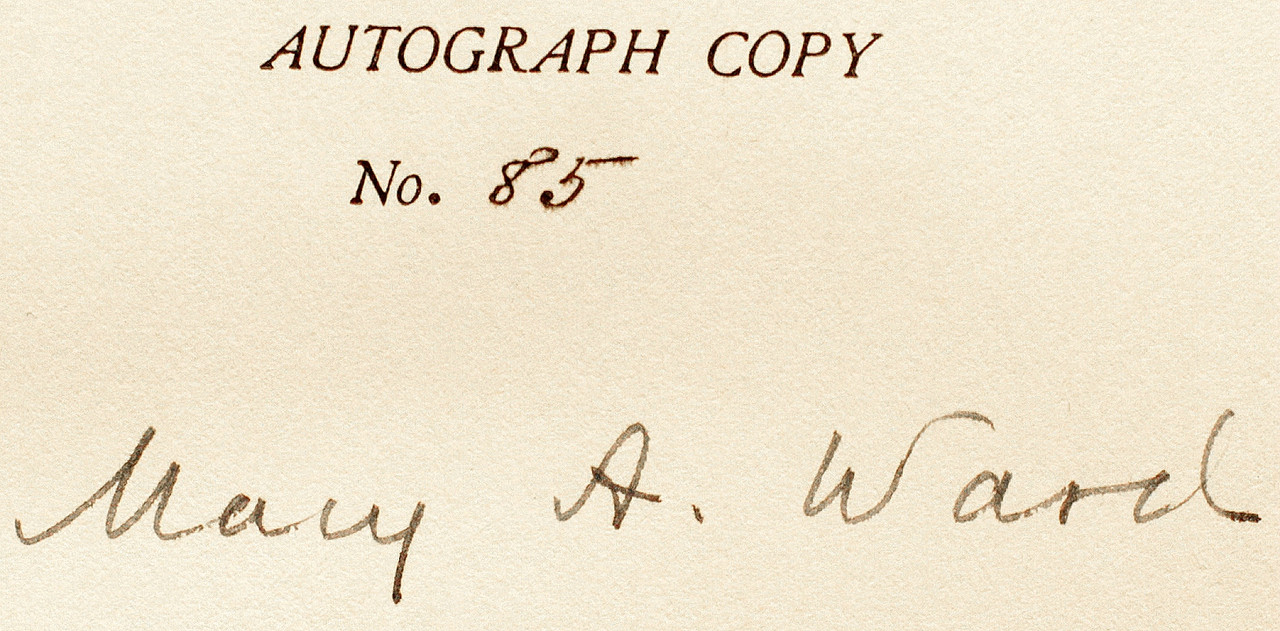 WARD, Mrs. Humphry [Mary Augusta]. The Writings of Mrs. Humphry Ward ...