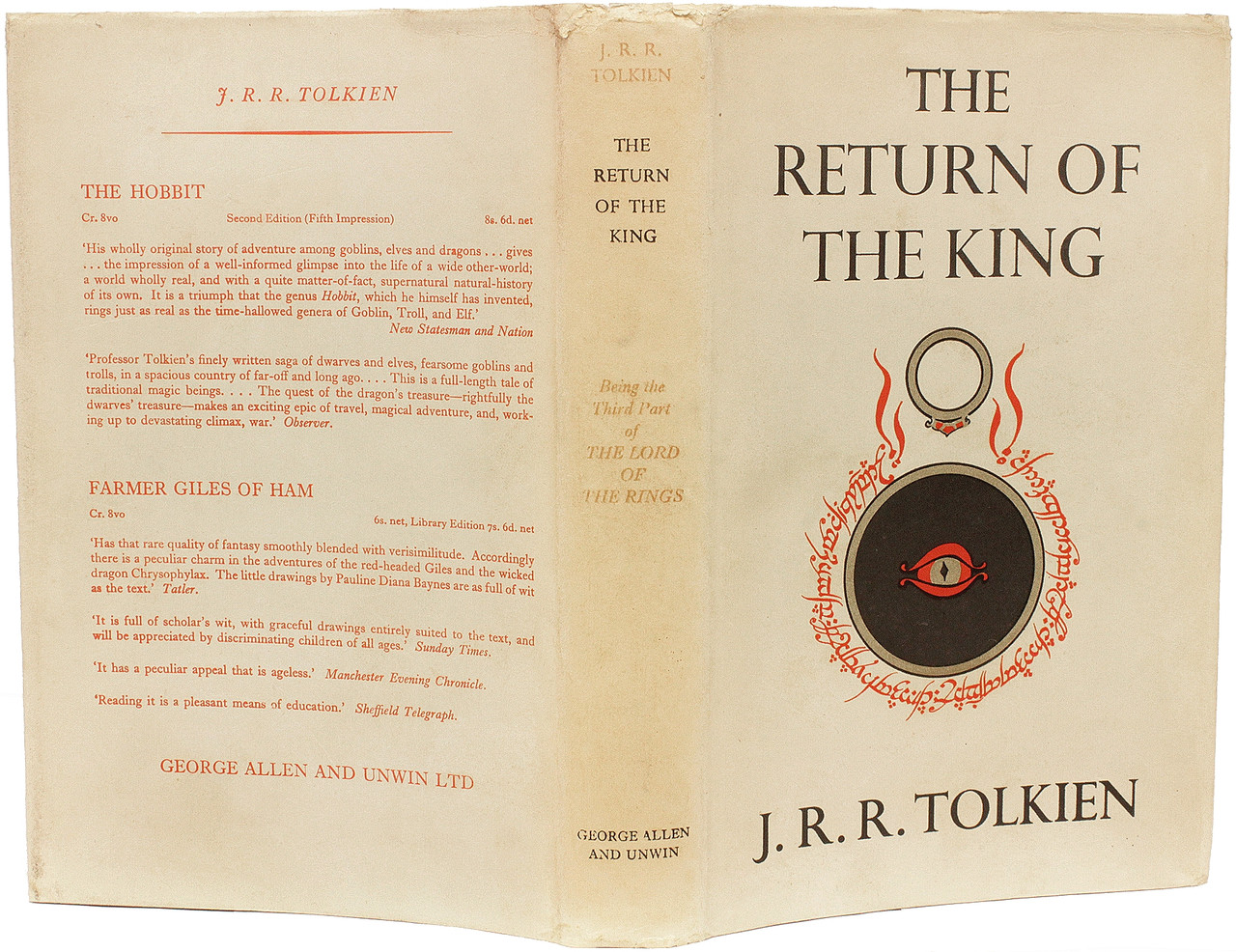 TOLKIEN, J. R. R.. The Return Of The King. (1955 - FIRST EDITION FIRST ...