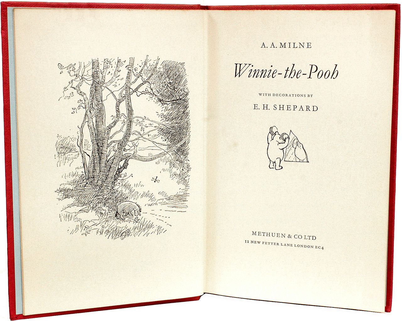 MILNE, A. A.. Winnie The Pooh. (1965 - SIGNED AND DATED BY CHRISTOPHER ...