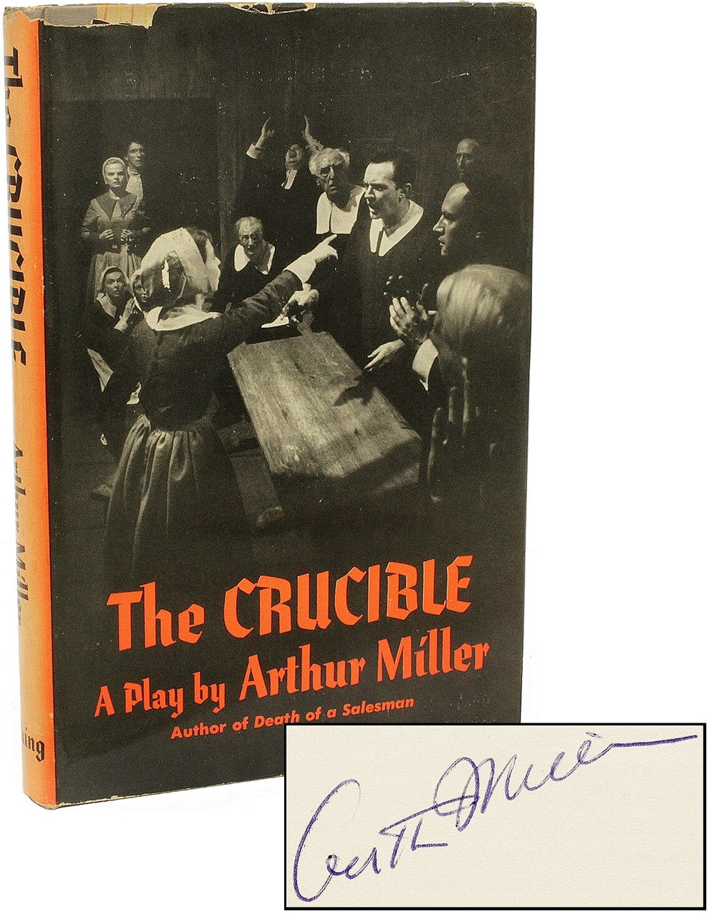 MILLER, Arthur. The Crucible. (1953 - FIRST EDITION - SIGNED)