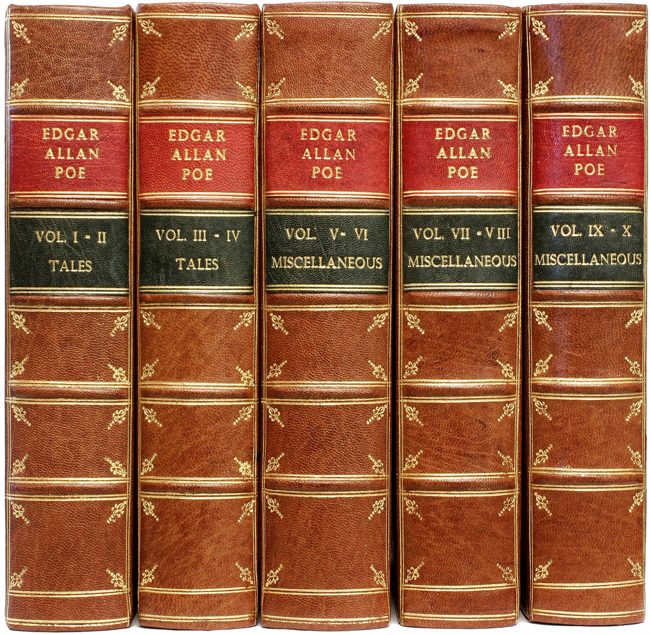 POE, Edgar Allan. The Works Of Edgar Allen Poe. (10 VOLUMES IN 5)