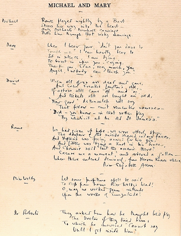 MILNE, A. A.. Michael and Mary A Play. (FIRST EDITION PRESENTATION COPY ...