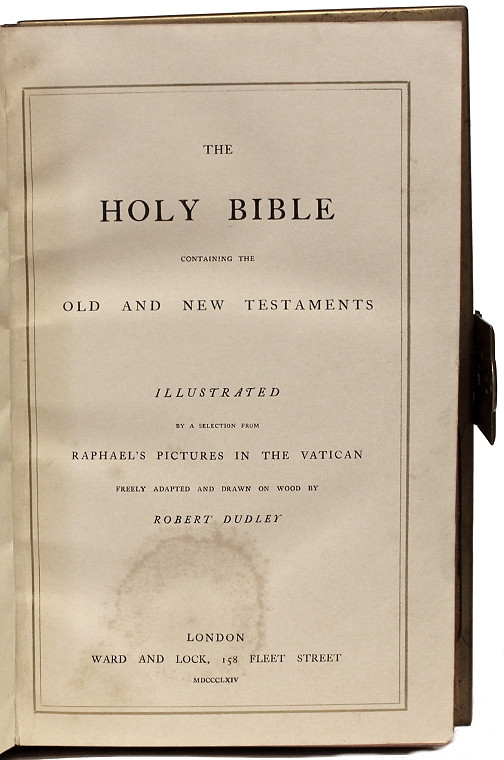 BIBLE. The Holy Bible Containing the Old & New Testaments illustrated ...