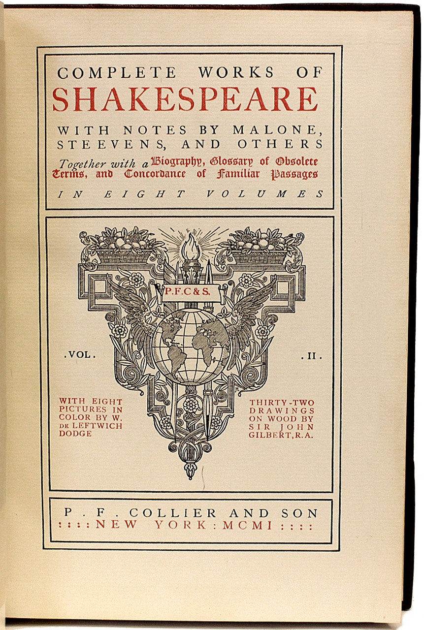 SHAKESPEARE, William. The Complete Works of Shakespeare. (8 VOLUMES ... SHAKESPEARE, William. The Complete Works of Shakespeare. (8 VOLUMES ...