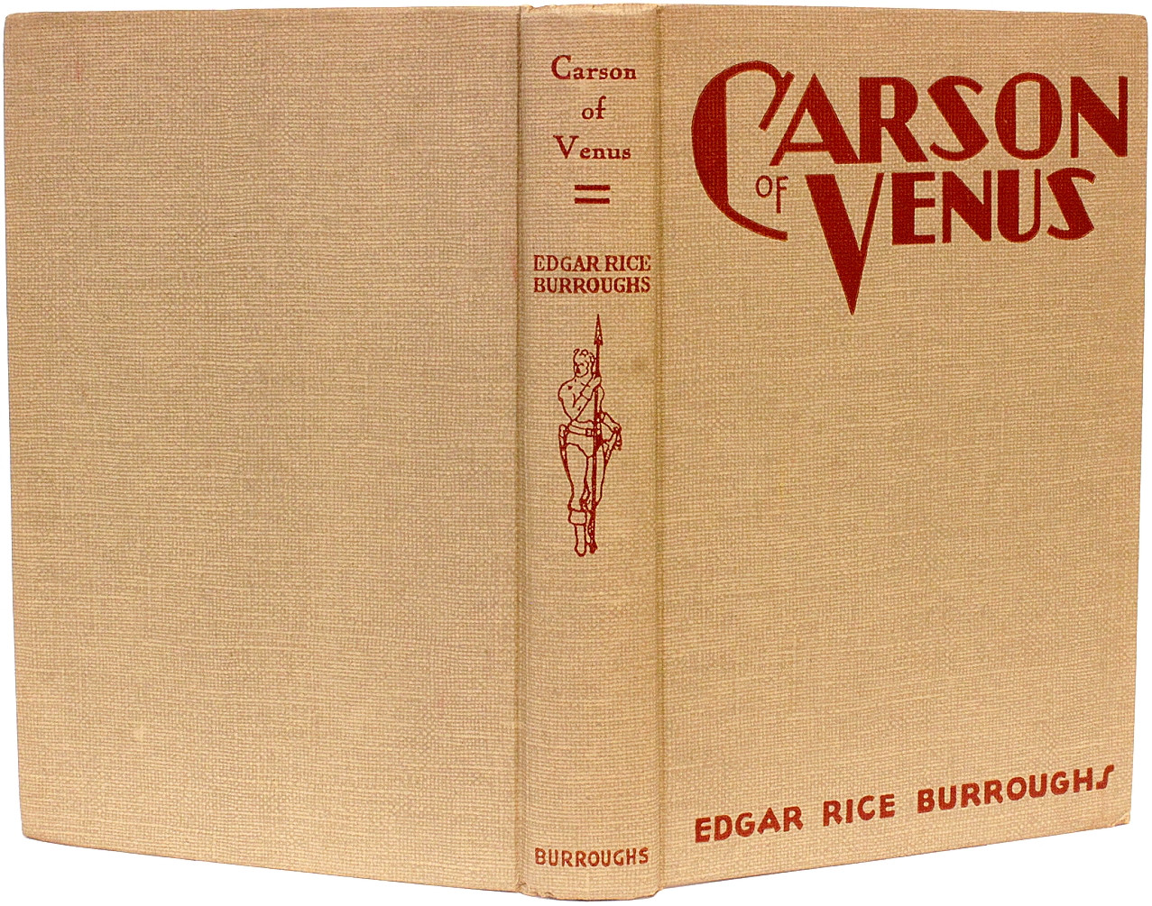 BURROUGHS, Edgar Rice. Carson of Venus. (TARZANA, CA - 1939) - D&D ...