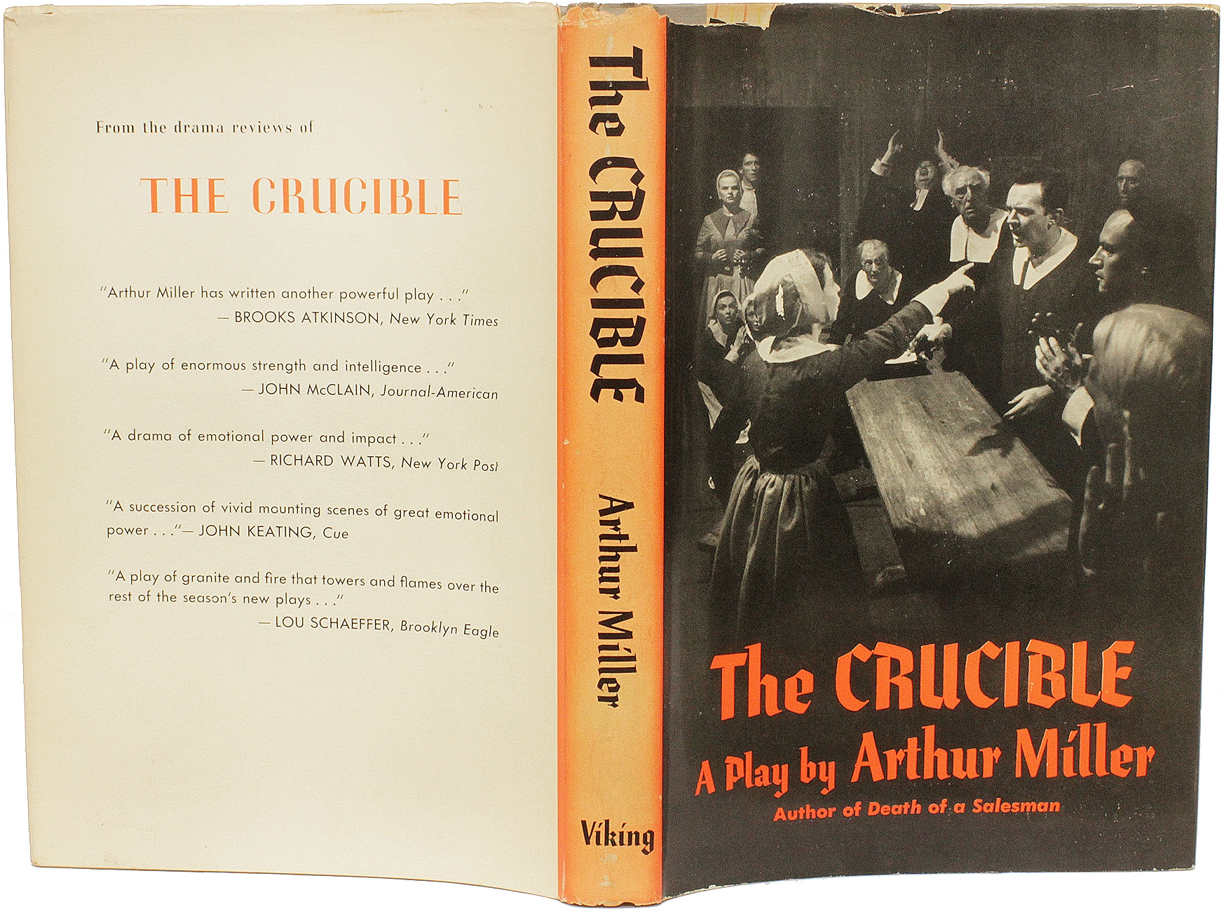MILLER, Arthur. The Crucible. (1953 - FIRST EDITION - SIGNED)