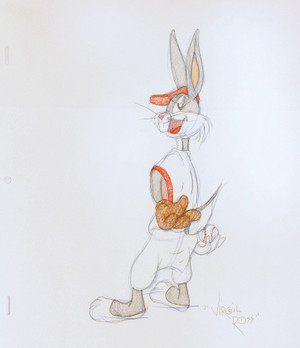 ROSS, Virgil. Baseball Bugs ( Bugs Bunny ). (Warner Brothers Studios ...