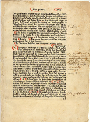 CAXTON, William - Higden, Ranulf (Ranulphus). Polycronicon. (1482 - THE ...