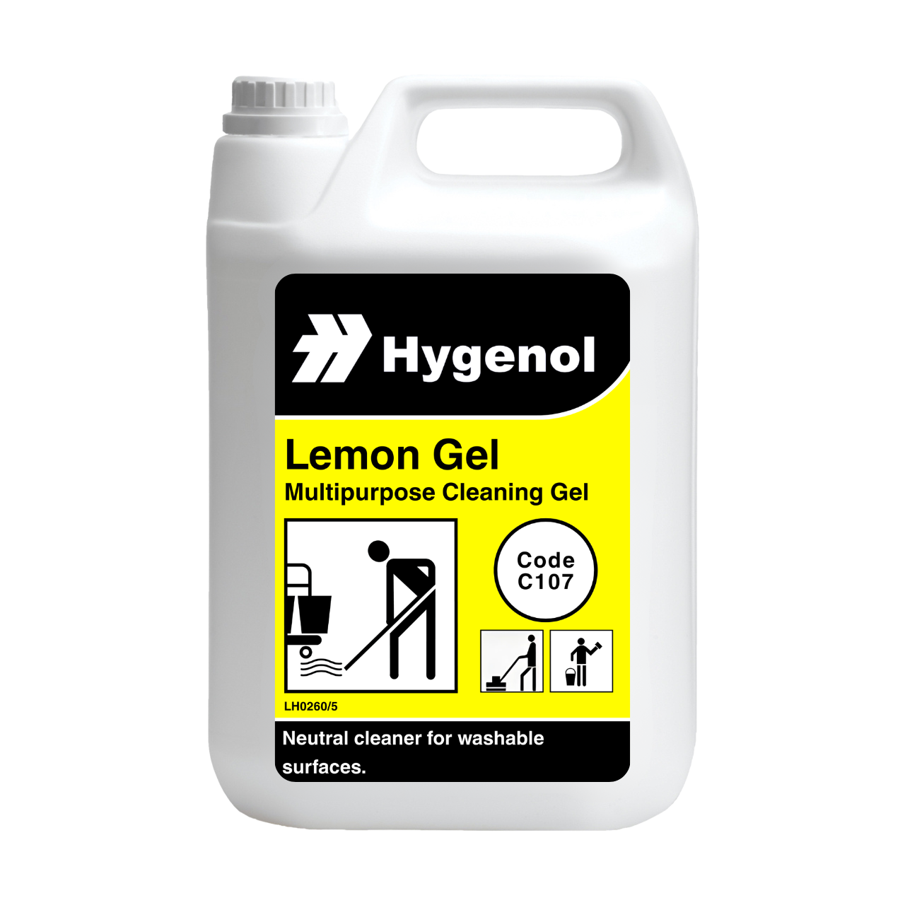Lemon Floor Cleaning Gel 5 Litre - Hygenol Cleaning Supplies