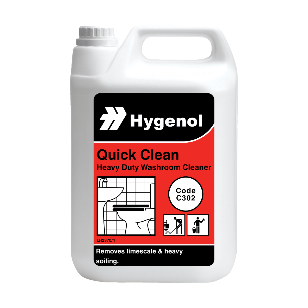 Quick Clean Washroom Cleaner 5 Litre - Hygenol Cleaning Supplies