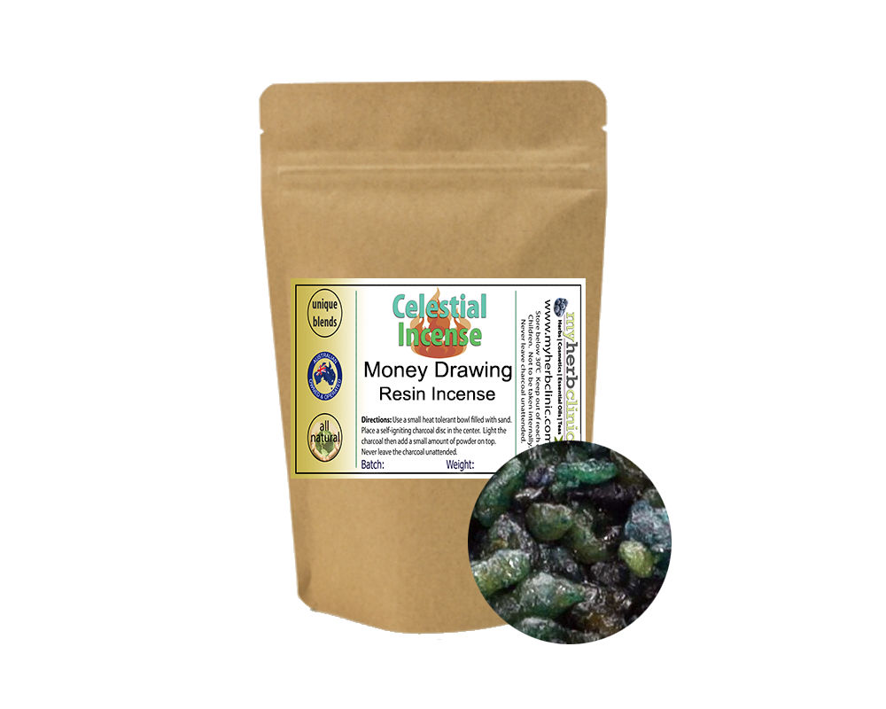 CELESTIAL ® MONEY DRAWING RESIN INCENSE ~ 25g ~ PROSPERITY ABUNDANCE WEALTH