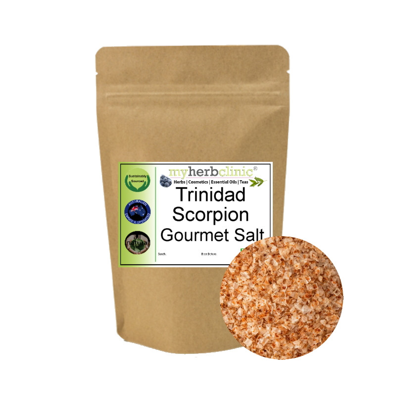 MY HERB CLINIC ® SCORPION CHILLI INFUSED SALT - HOT - Trinidad scorpion ...