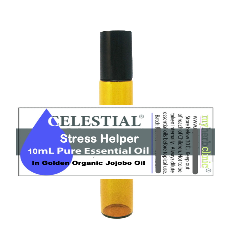 CELESTIAL ® STRESS HELPER THERAPEUTIC GRADE ESSENTIAL OIL ROLL ON - ANXIETY