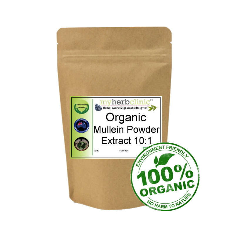 MY HERB CLINIC ® MULLEIN ORGANIC EXTRACT POWDER 10:1 - BEST PURE QUALITY