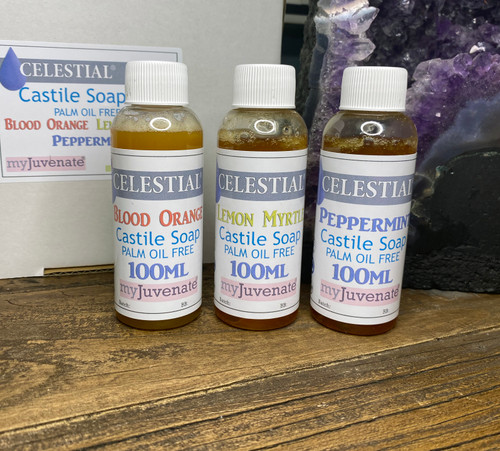 CELESTIAL® CASTILE SOAP SET - PALM OIL FREE - Blood Orange, Lemon ...