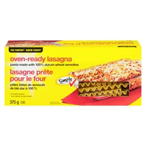 No Name Oven Ready Lasagna 375g | Pre-Cooked Lasagna Sheets | Ace ...