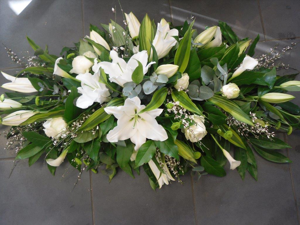 Classic Coffin Spray - Contemporary Flowers