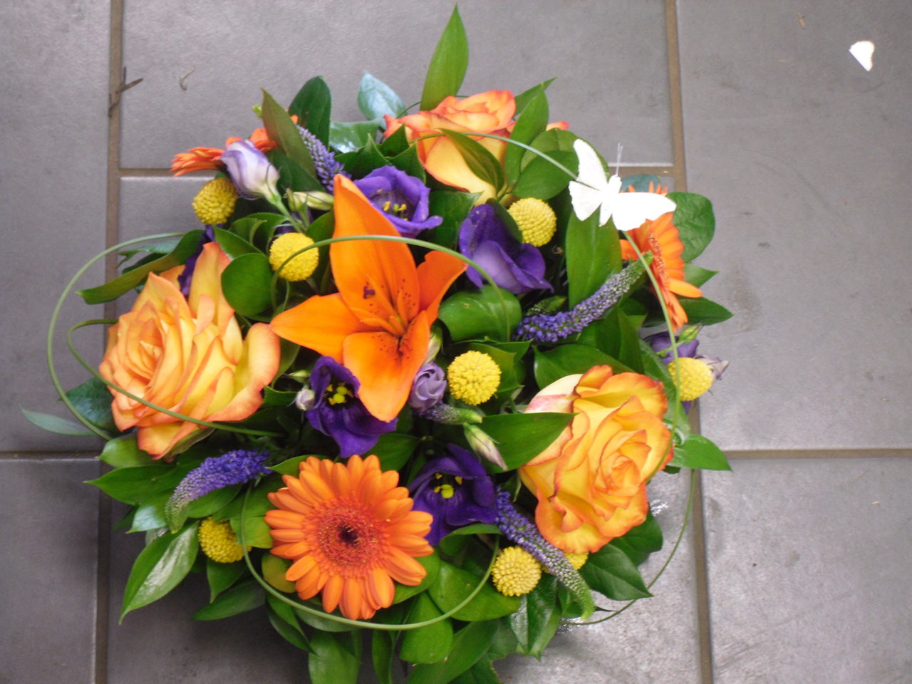 Vibrant Posy Bowl - Contemporary Flowers