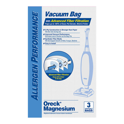Oreck Magnesium Vacuum Bags 3pk – Odor Neutralizing